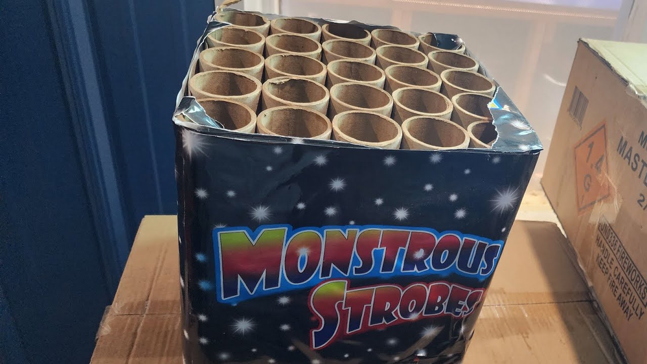 Monstrous Strobes 2" 25 Shots Firework - YouTube