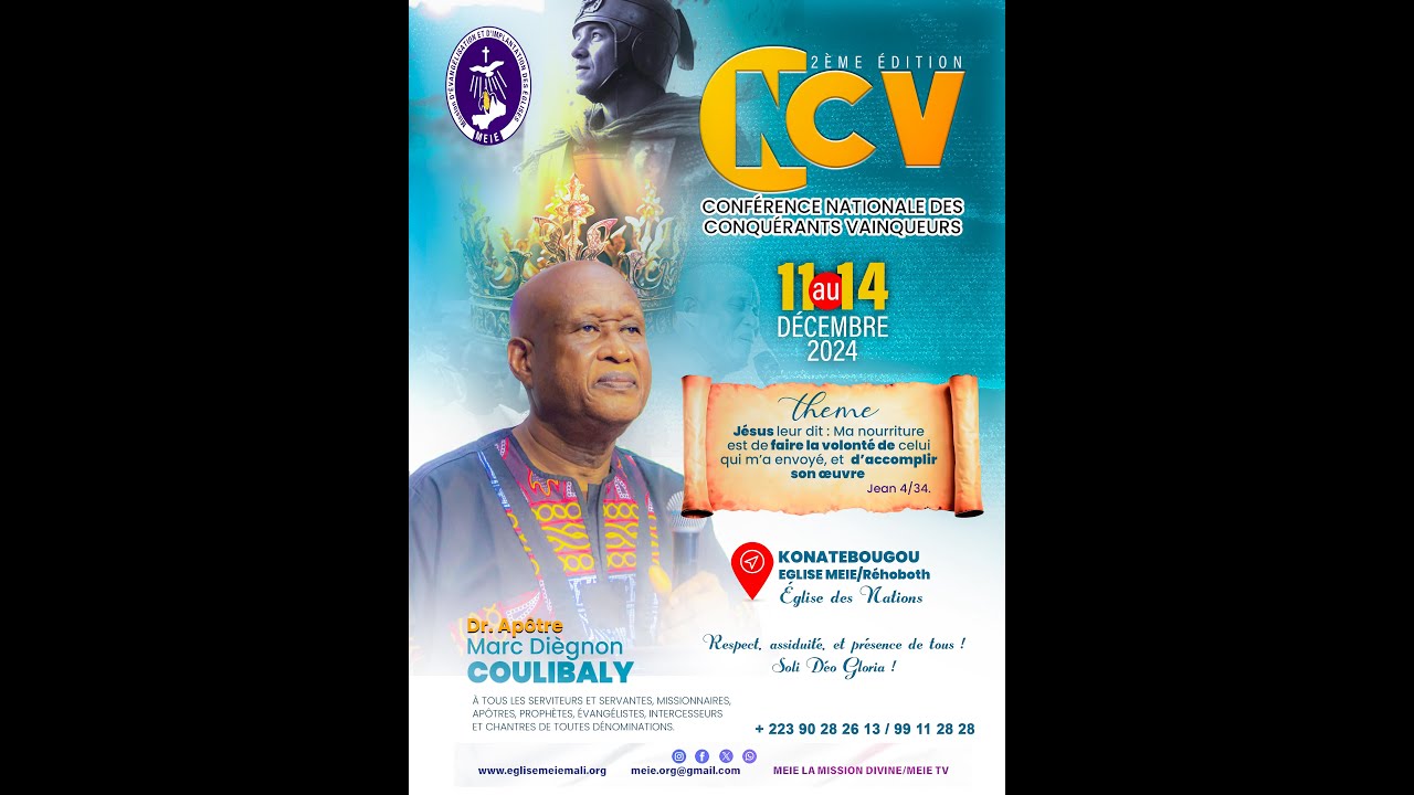 Ouverture officielle Conference Nationale des Conquérants Vainqueurs ...