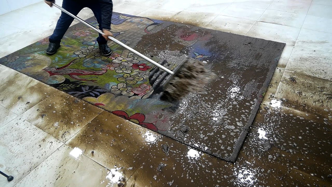 Extremely dirty carpet cleaning | Satisfying rug washing ASMR - YouTube