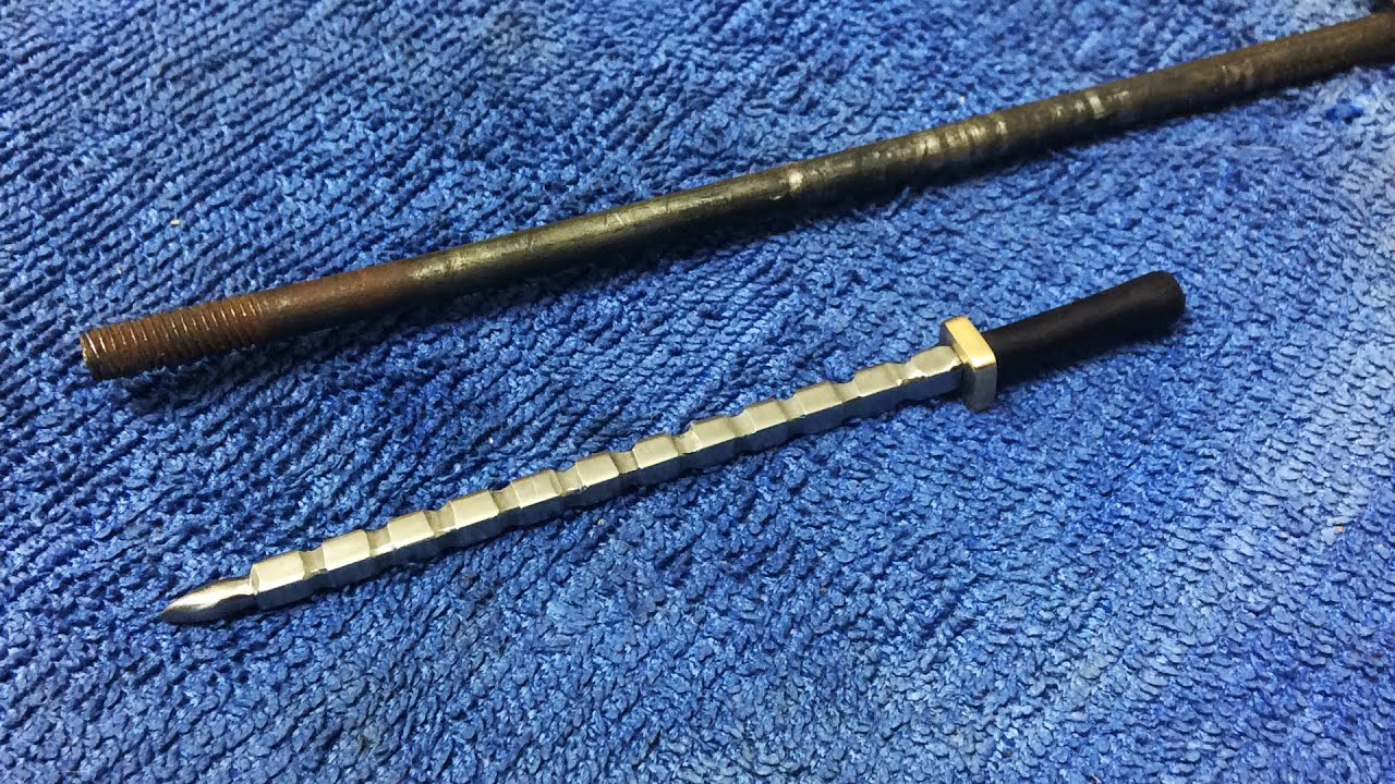 making mini Sword breaker，Chinese ancient weapon - YouTube