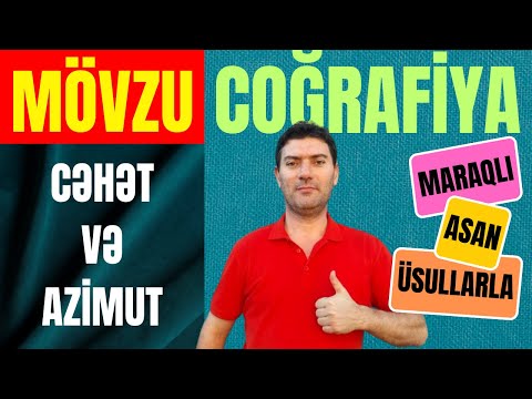 CƏHƏT - AZİMUT - GÜVƏN NƏŞRİYYAT 1 Cİ HİSSƏ  2023  - COĞRAFİYA