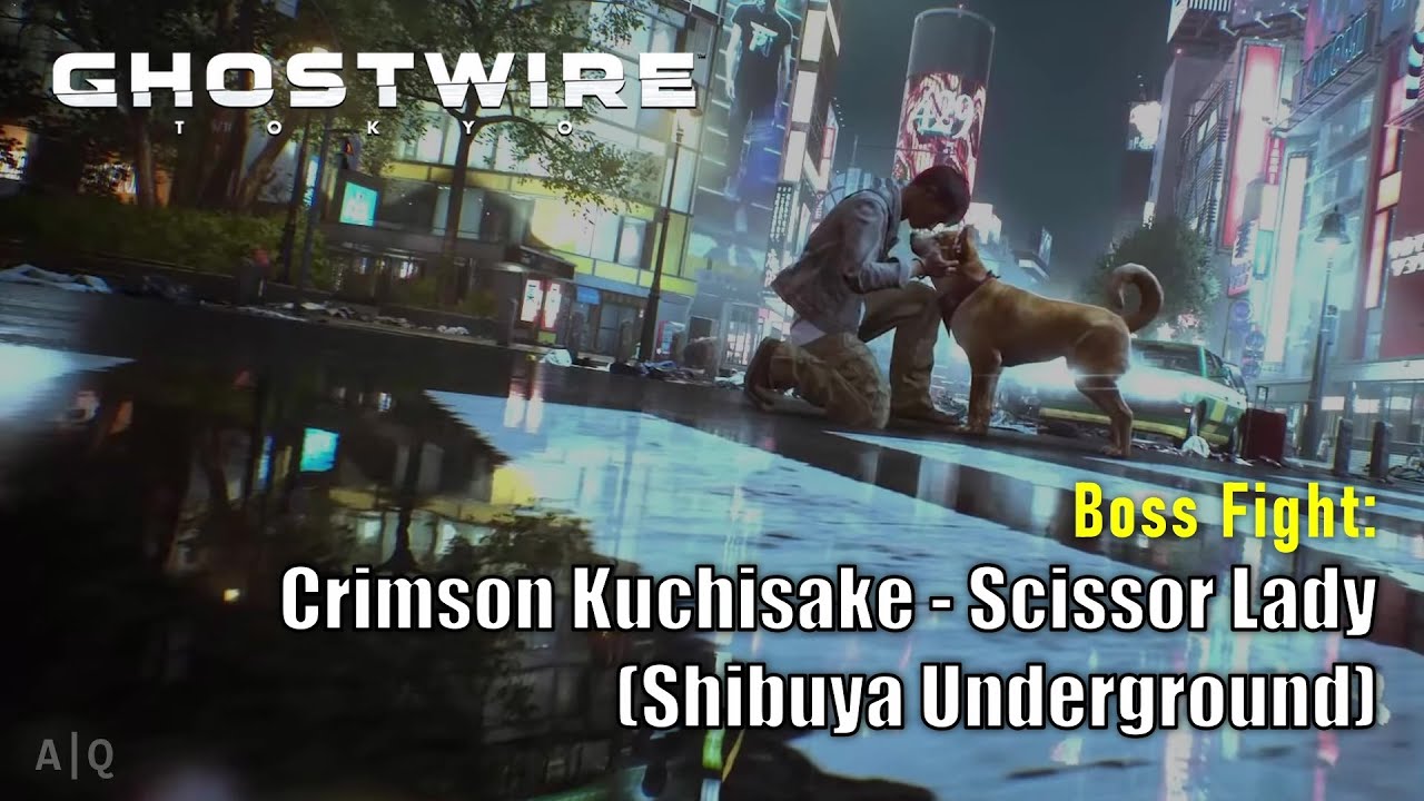 Ghostwire: Tokyo - Boss Fight - Crimson Kuchisake (Shibuya Underground ...
