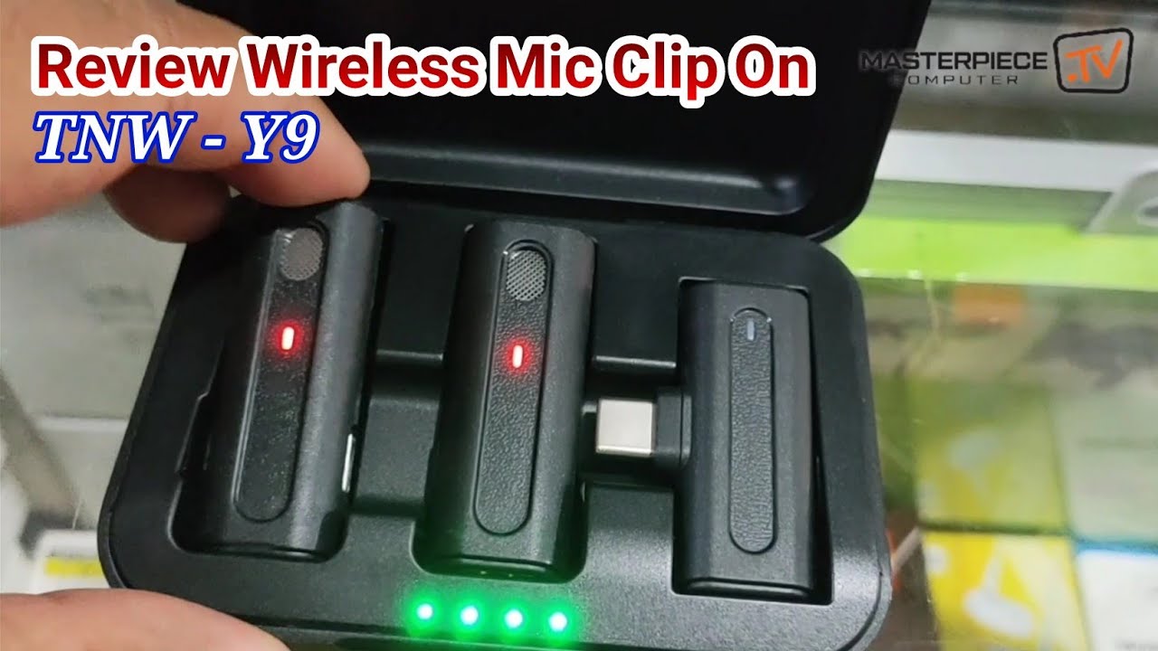 Review Mic Youtuber. Mic Vlogger. Mic Clip On Wireless TNW-Y9. Wireless ...
