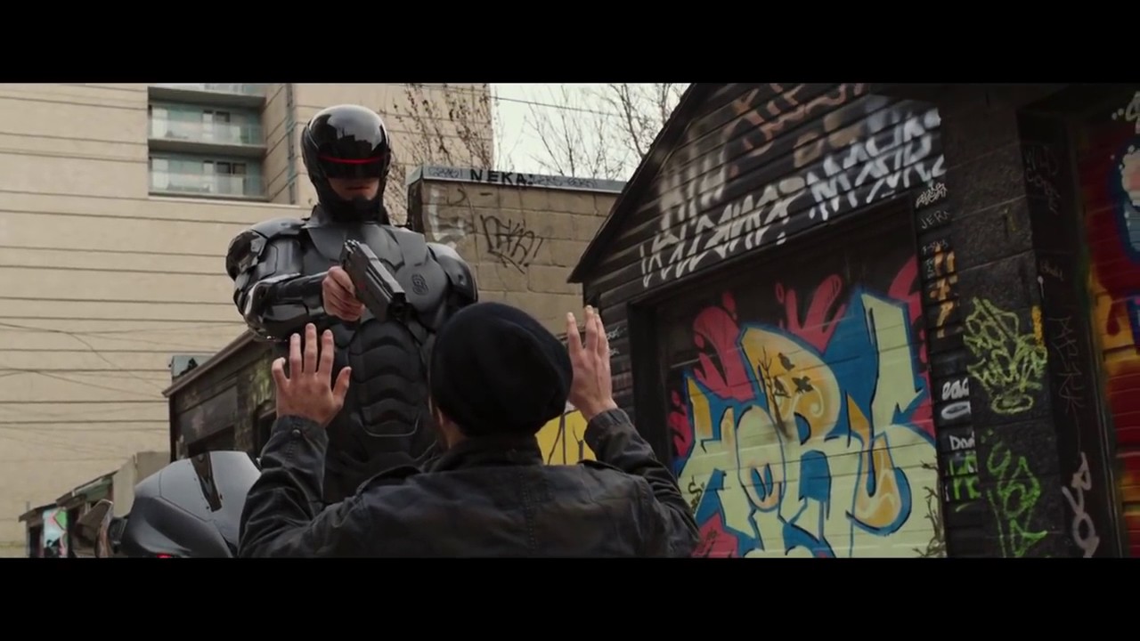 RoboCop 2014 - Best Scene - Drug Bust Simulation - YouTube