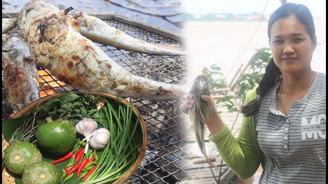 Yummy Grilled Fresh River Fish | Grilled River Fish Cooking Recipes ...