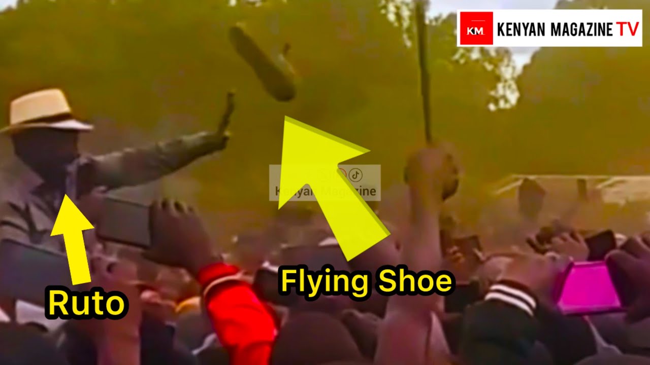 Full Video of Ruto Getting HIT by a SHOE in Migori Today - YouTube