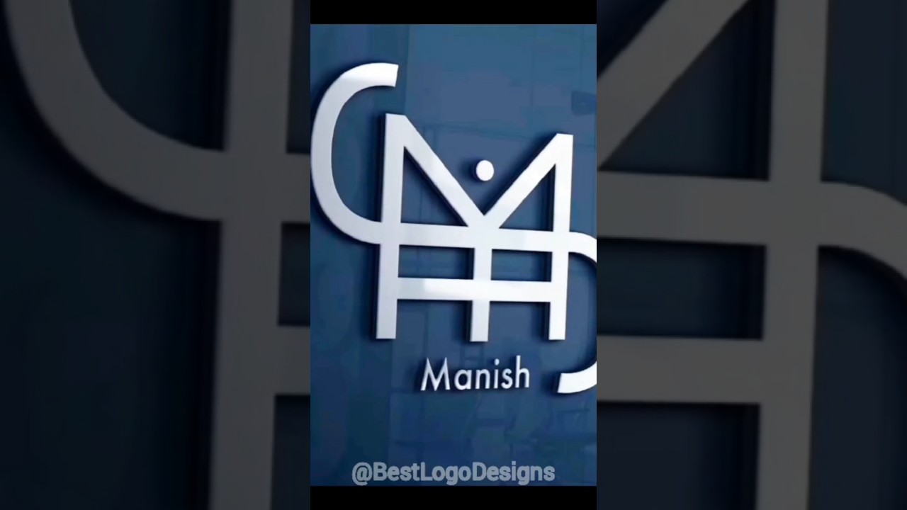Manish Name Logo