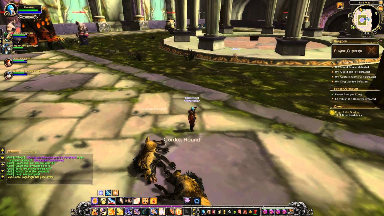 Dire Maul North (Gordok Commons) complete dungeon with quests (WoW ...