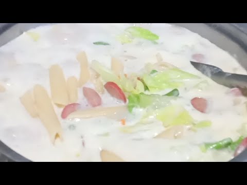 cooking sopas for tomorrow kid's breakfast after packing ice candy ...