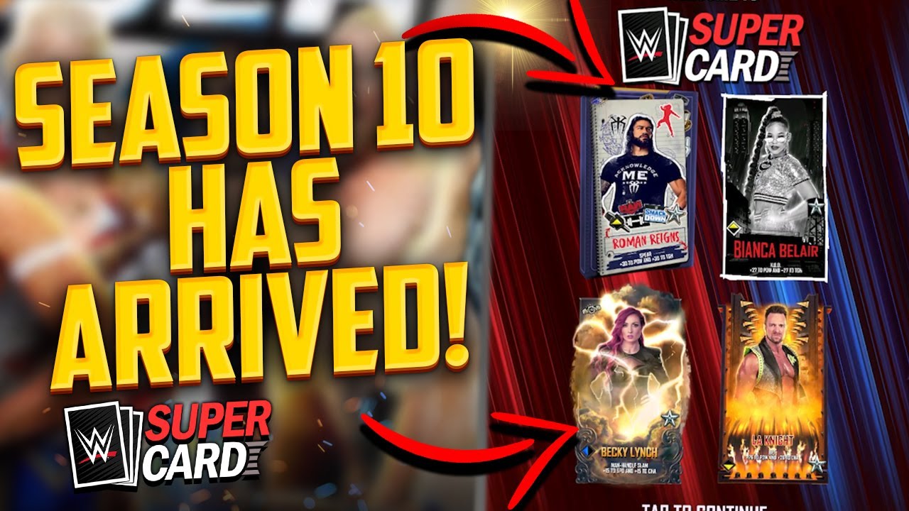 UNREAL SEASON 10 PACK OPENING! WWE SuperCard - YouTube