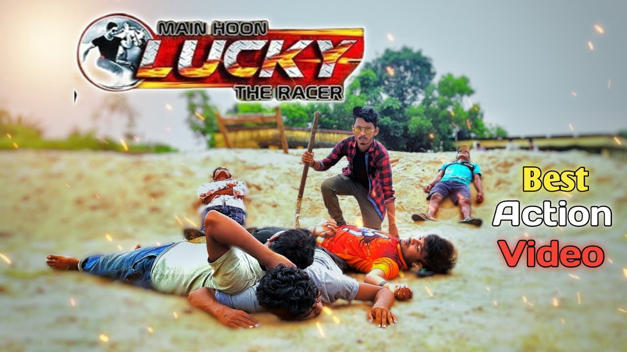 Main Hoon Lucky Tha Racer Movie Fight ||Allu Arjun Movie Fight Spoof ...
