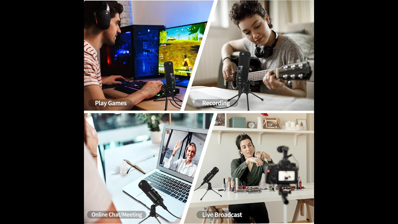 Veetop USB Microphone Metal Computer Condenser PC Mic | Review - YouTube