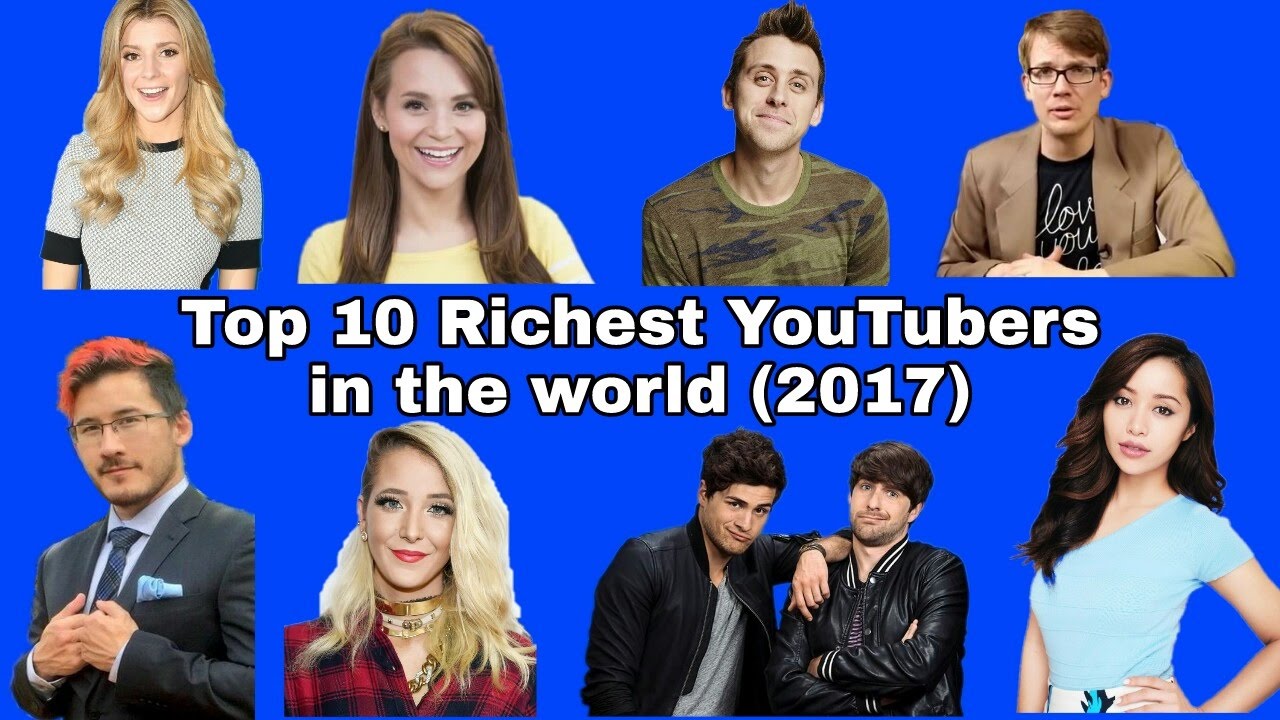 Top 10 Richest YouTubers in the world - YouTube