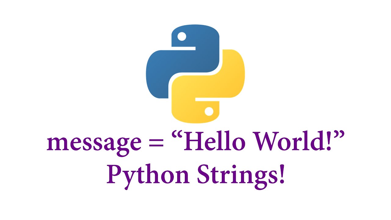 Python - Strings! - YouTube