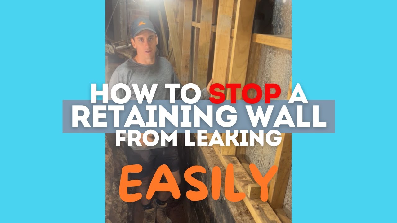 How to waterproof an internal retaining wall - YouTube