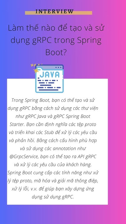 Top 5 câu hỏi phỏng vấn Java Spring Boot phần 8 - YouTube