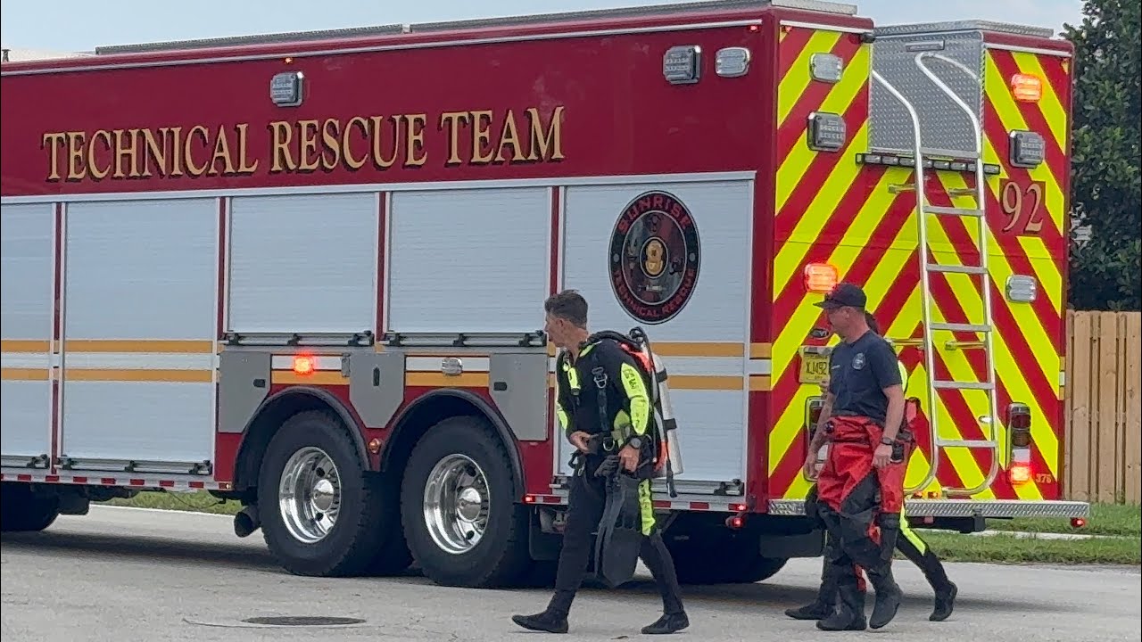 **RARE** Sunrise Fire Dept • Technical Rescue Team 92 & Rescue 92 ...