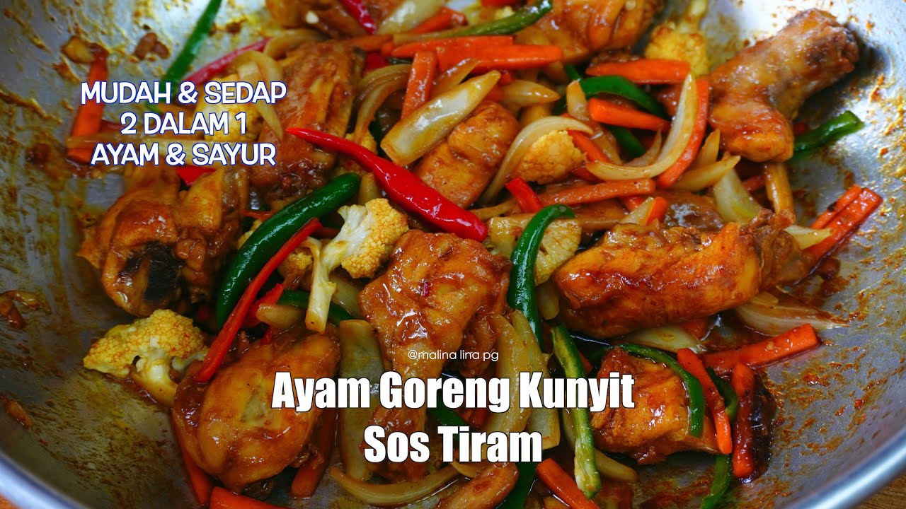 cara buat ayam goreng kunyit sos tiram mudah dan sedap | resep ayam ...