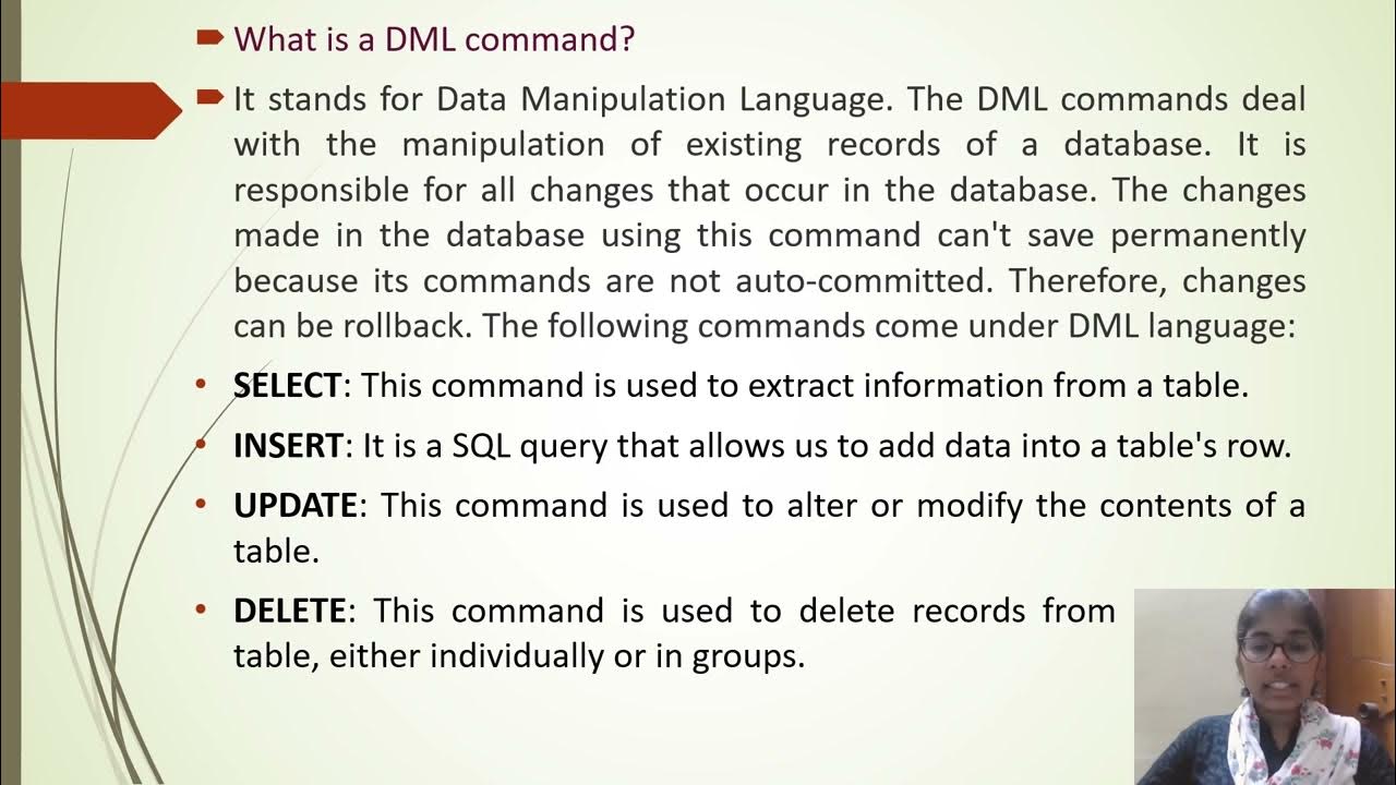 Difference between DDL and DML - YouTube