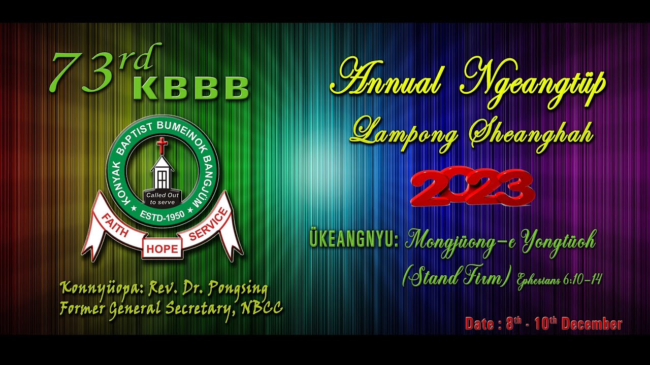 Sunday Devotional Service LIVE | 73rd KBBB Annual Ngeangtup 2023 - YouTube