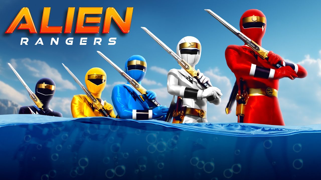 Power Rangers De otro planeta que viven bajo el agua - YouTube