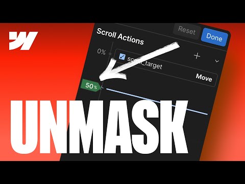 Unmask Sections With Webflow Scrolling