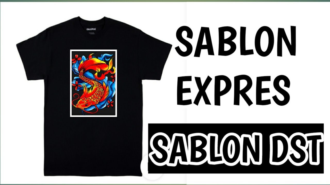 HASIL SABLON DST TINTA ART PAPER KAOS HITAM DAN PUTIH/DST ink art paper ...