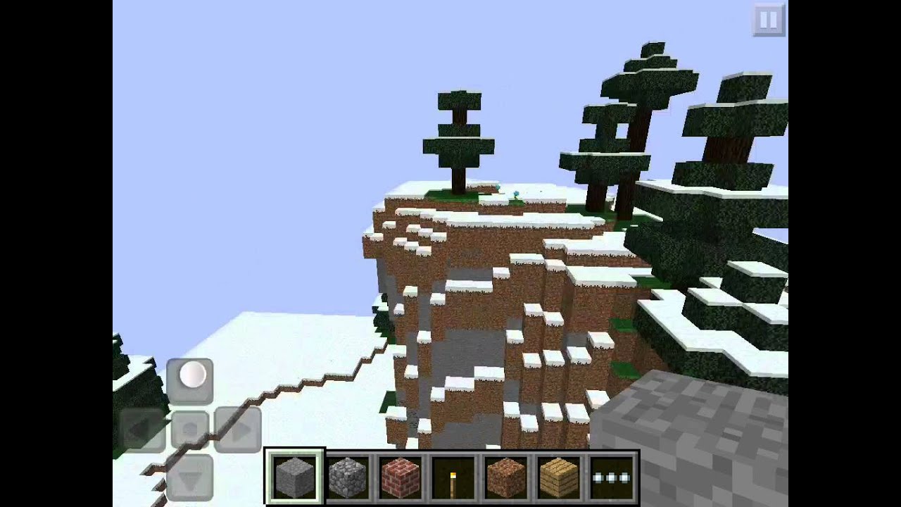 Minecraft PE: good flat building seed - YouTube