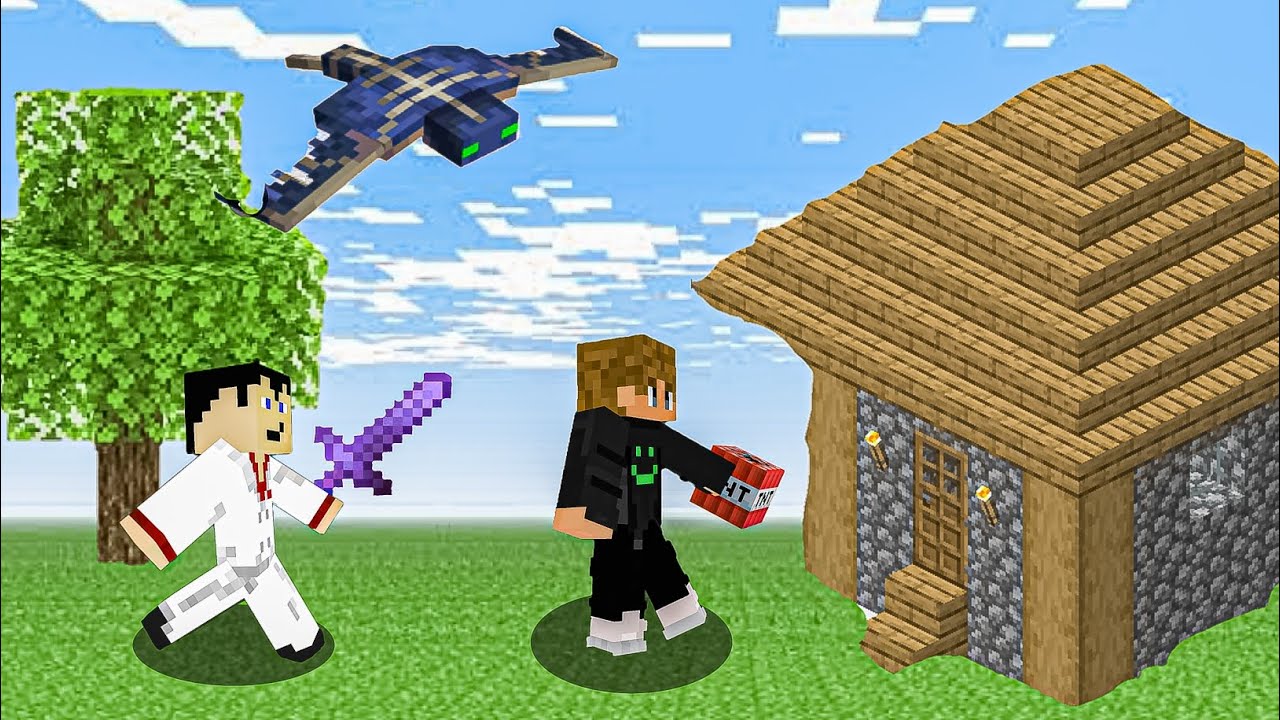 I destroyed my Brother's Base | Minecraft - YouTube