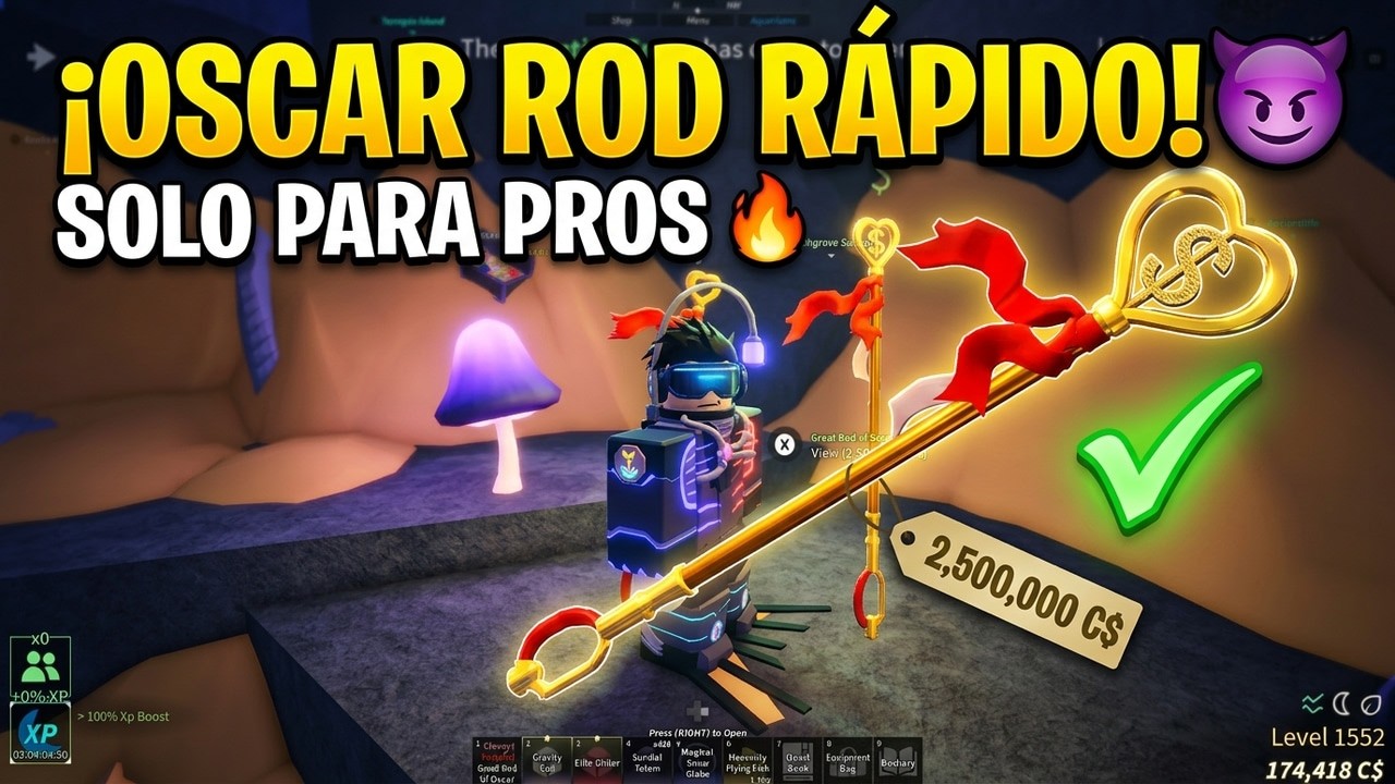 SOLO LOS PRO usan la OSCAR ROD en FISCH 😈 Cómo conseguirla RÁPIDO - YouTube