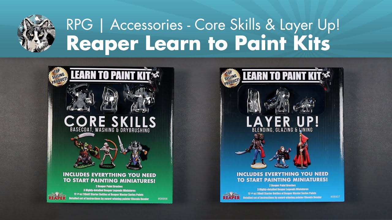 RPG | Reaper Learn to Paint Kits | Core Skills & Layer Up! - YouTube