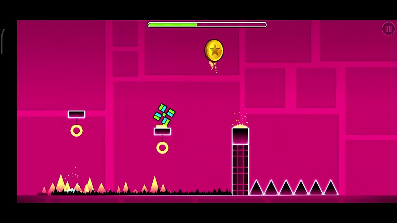 Geometry dash ep.2 back on trail - YouTube