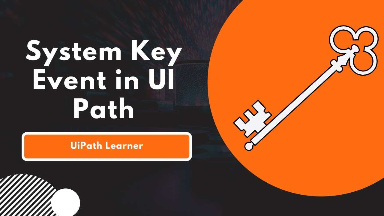 System Key Event in UI Path | Sudheer Nimmagadda | UiPath Learner - YouTube