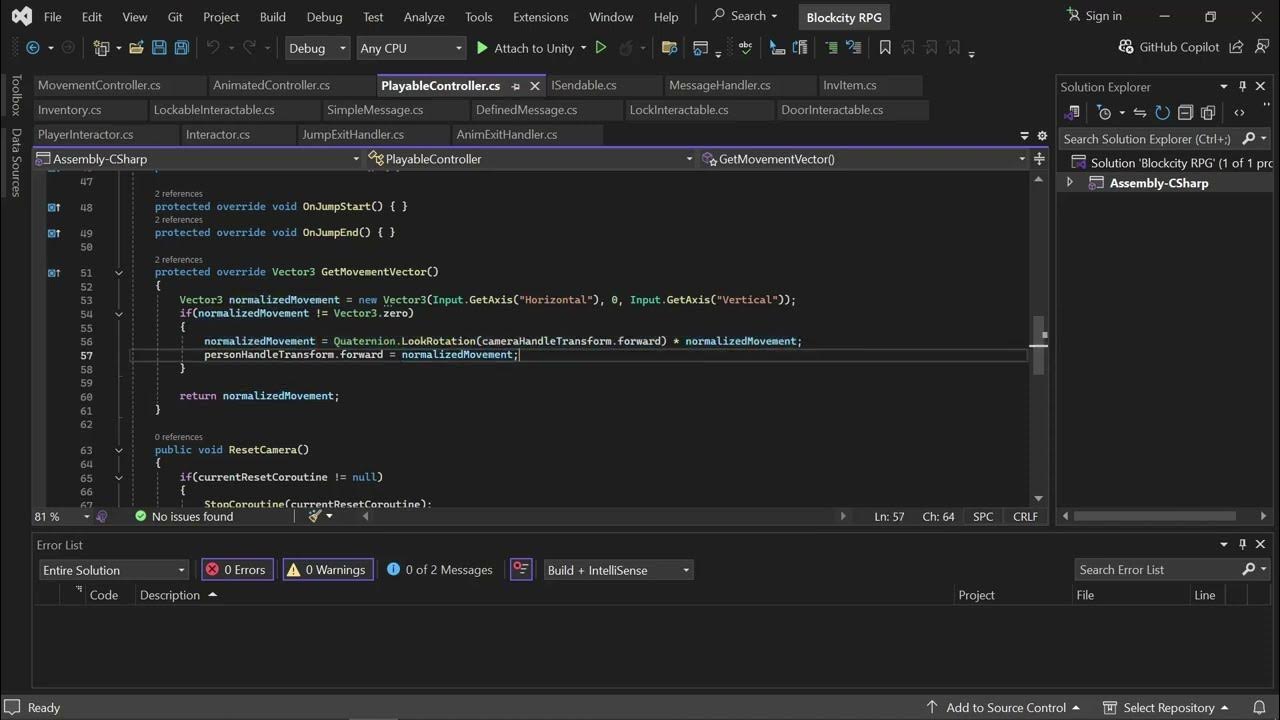 How I Programmed My Unity Movement Controller - YouTube