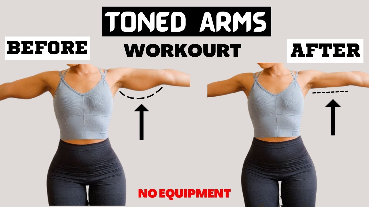TONED ARMS WORKOUT | Get Rid of Flappy | Upper Body Workout With No ...