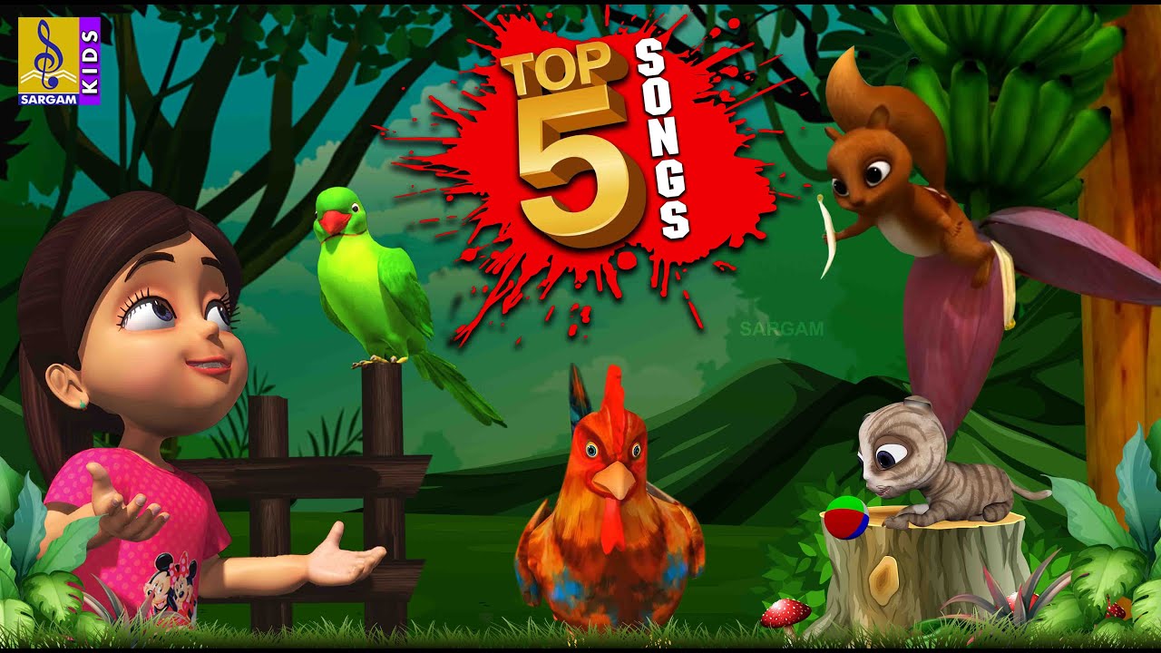 Top 5 Songs | Kids Cartoon Songs | Kids Animation Songs - YouTube
