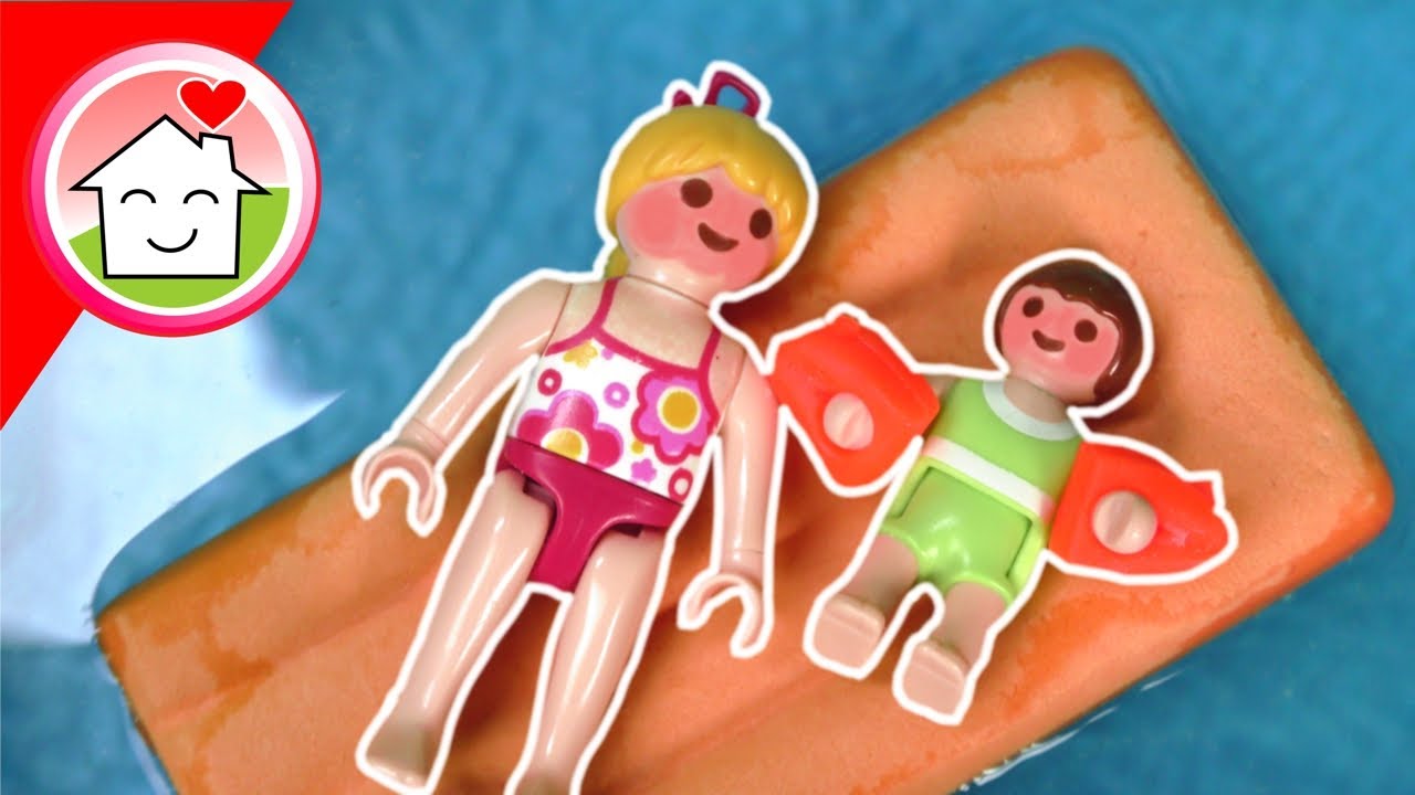 Playmobil Familie Hauser - Sommerhitze Sonnenbrand - Geschichte mit ...