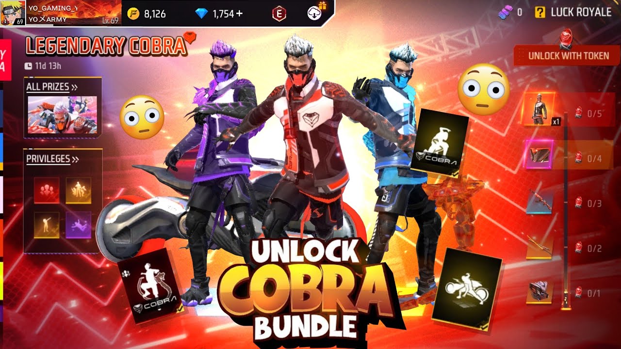 Legendary Cobra Token Tower Event ICobra Bundle Return FF New ...