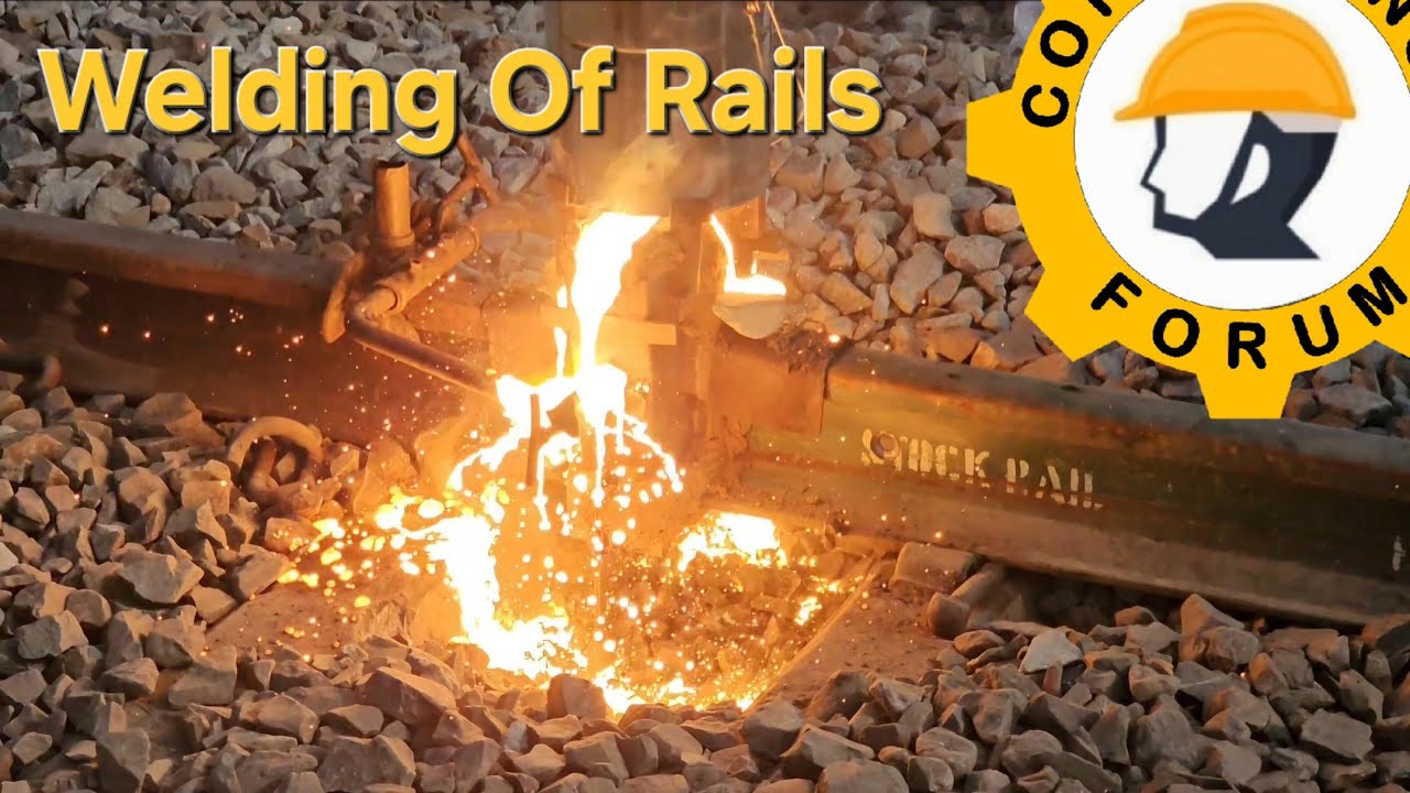 Welding of Rails by Alumino-Thermic Process | #welding #railroad #mokama | @MAHESH_IRCON - YouTube