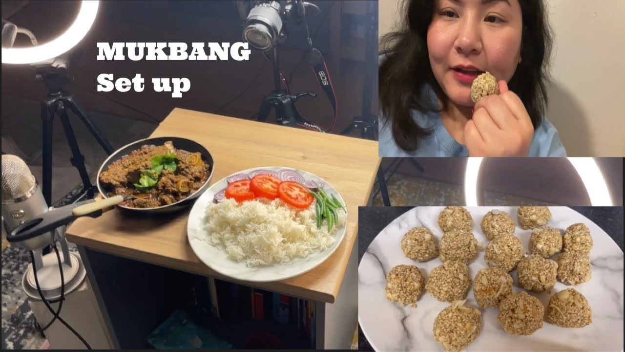 set up for MUKBANG video +cooking and happy makar sankranti ️ ️ - YouTube