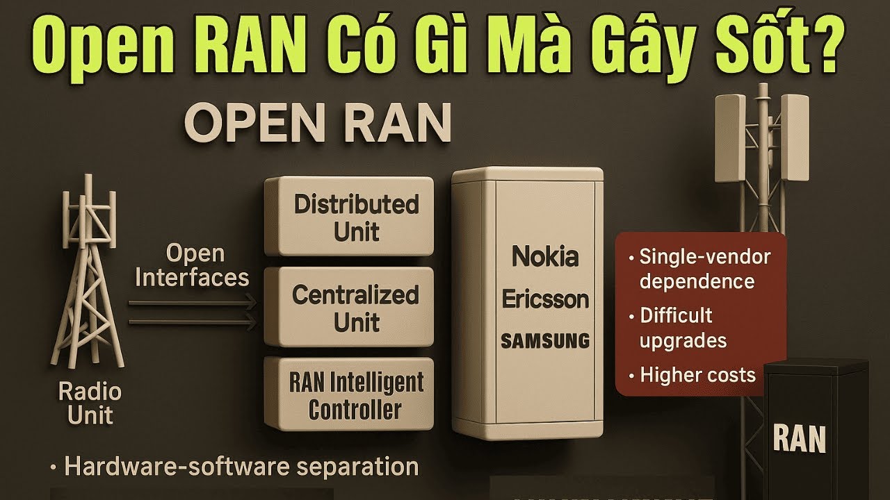 Open RAN vs RAN: Cái Nào Mới Thực Sự Là Tương Lai Của 5G & 6G? - YouTube
