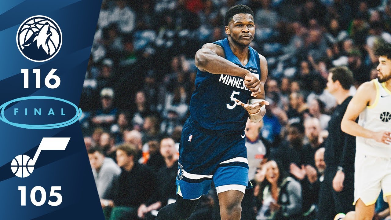 Minnesota Timberwolves Beat Utah Jazz In Regular Season Finale, 116-105 ...