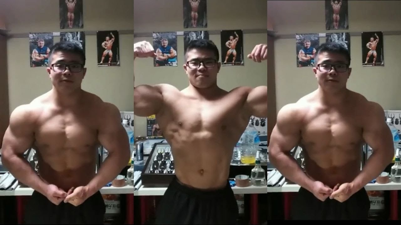 Young Japan Bodybuilder Muscle Flexing - YouTube