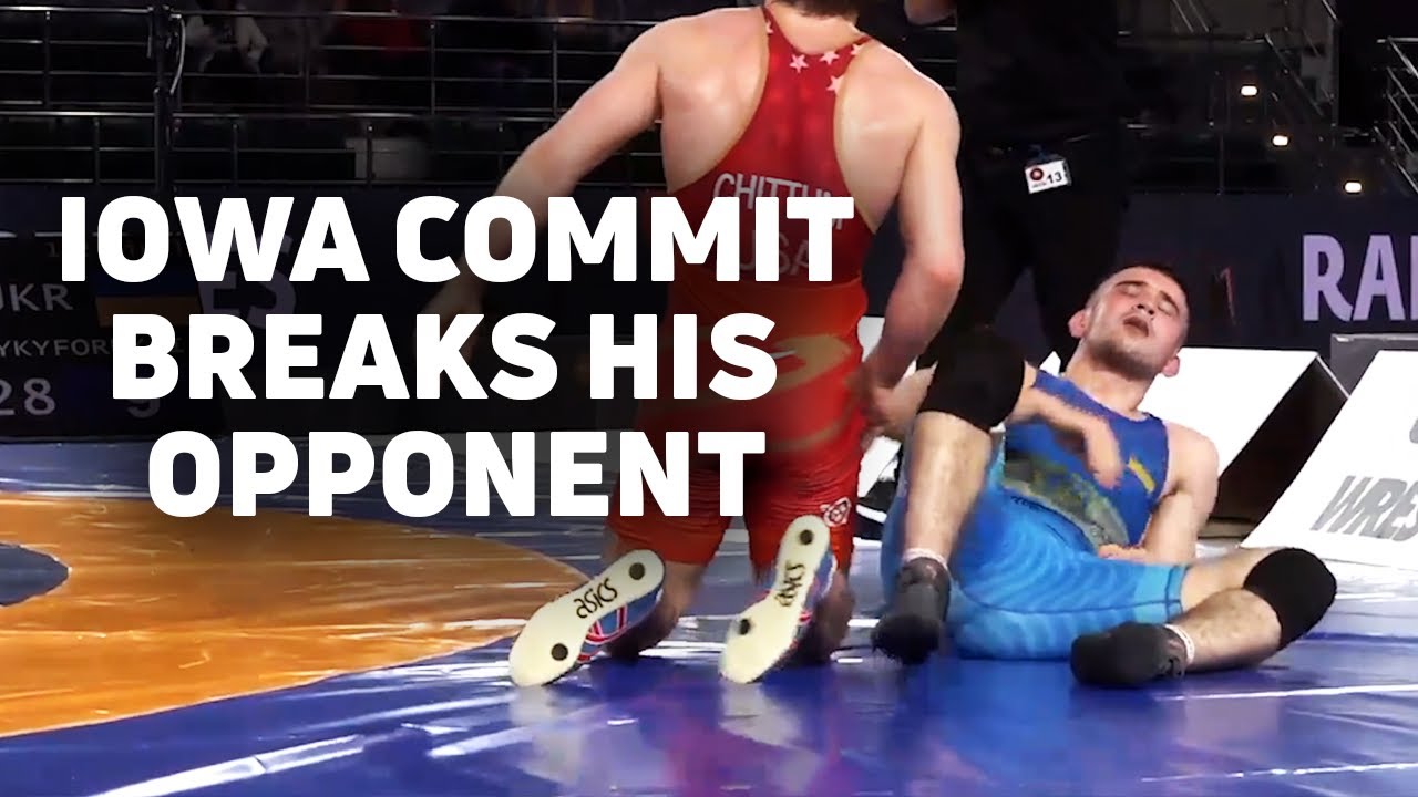Iowa commit Cody Chittum BREAKS his opponent to make it to the Ranking ...