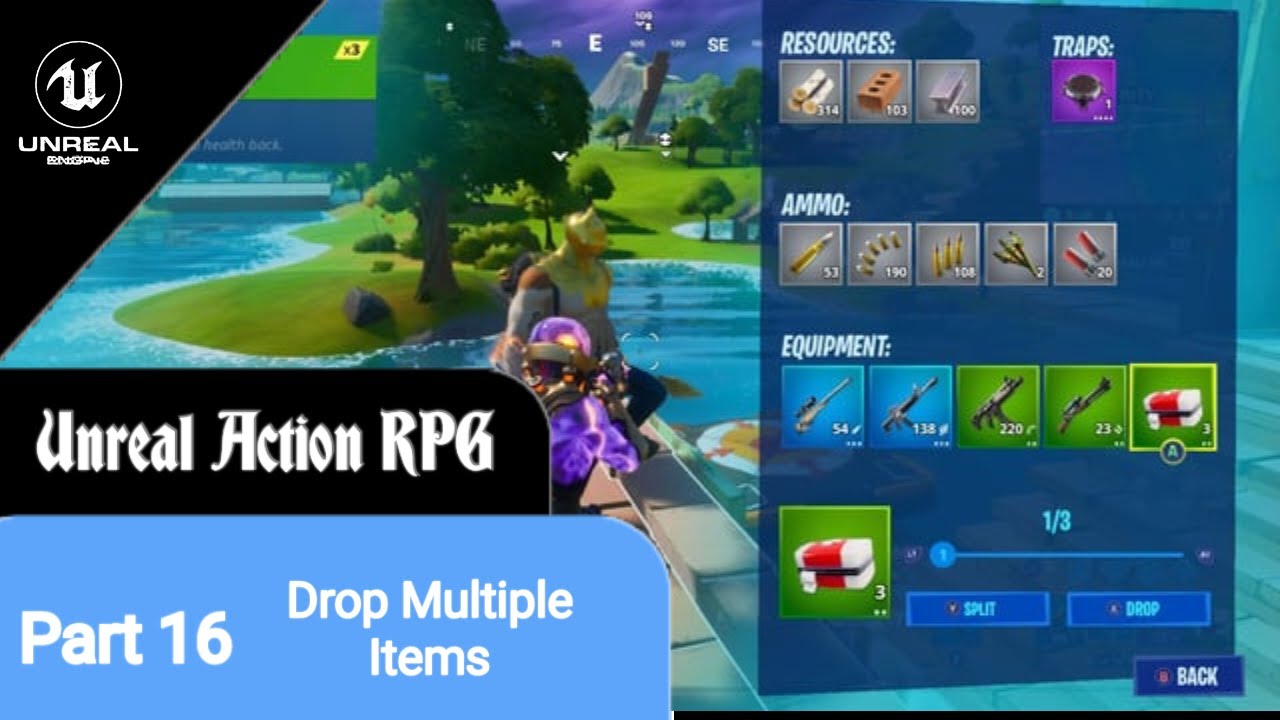 Unreal Engine 5 RPG Tutorial Series - #16: Drop Multiple Items - Inventory Component - YouTube