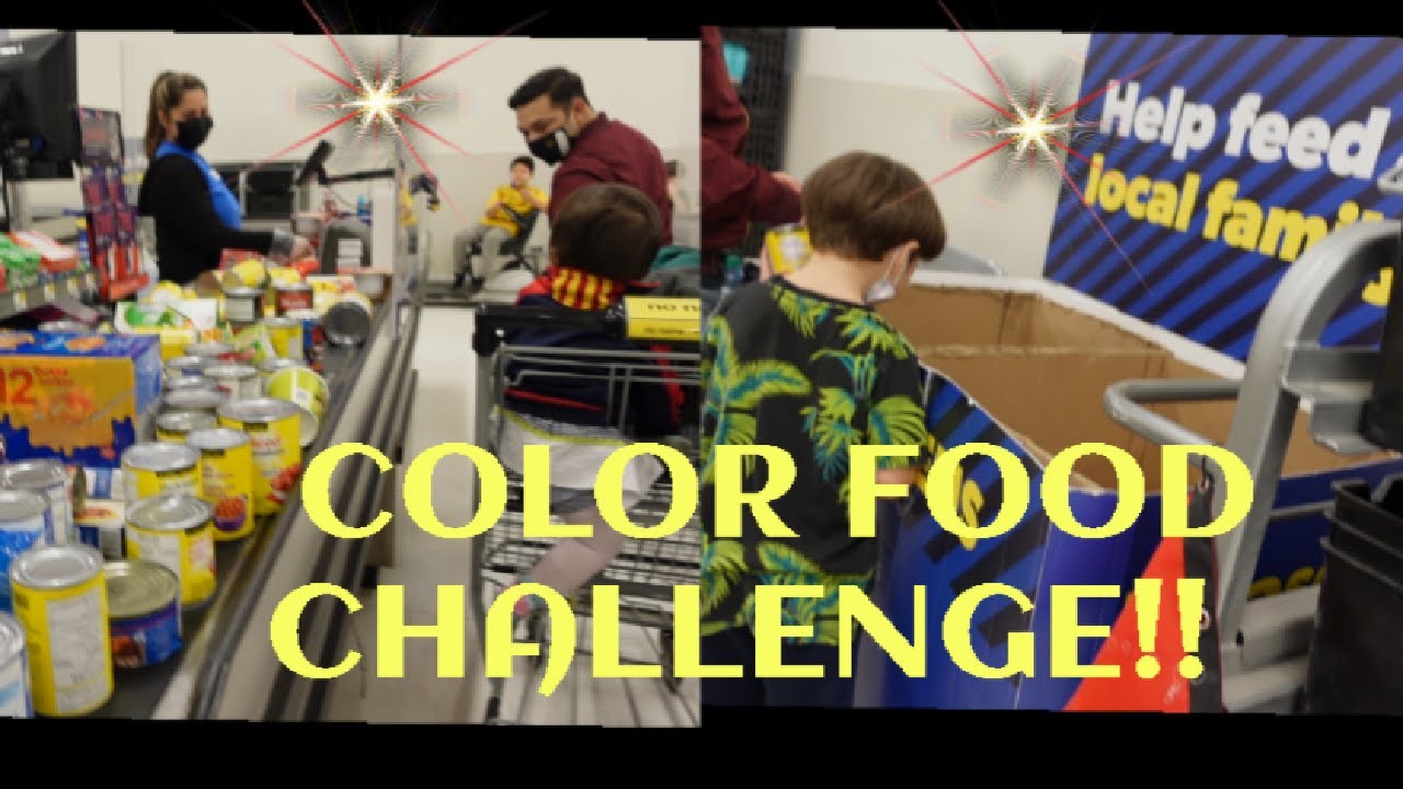 COLOR FOOD🥫 CHALLENGE!‼️ - YouTube