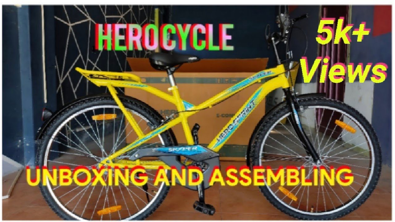 Hero cycle unboxing and assembling # Hero sprint - YouTube