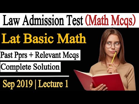 Lat Basic Math Mcqs | Lat Solved Math Past Papers | Lat Math Portion ...