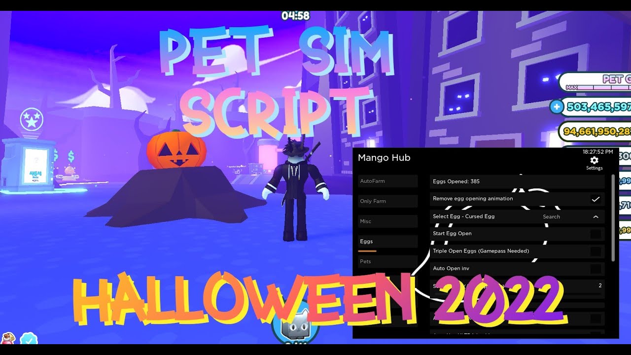 New🎃 Pet Simulator X! 🐾 Halloween Event Hack Script / Auto Farm/ Fast ...
