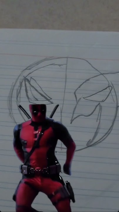 estoy dibujando el logo deadpool y Wolverine - YouTube